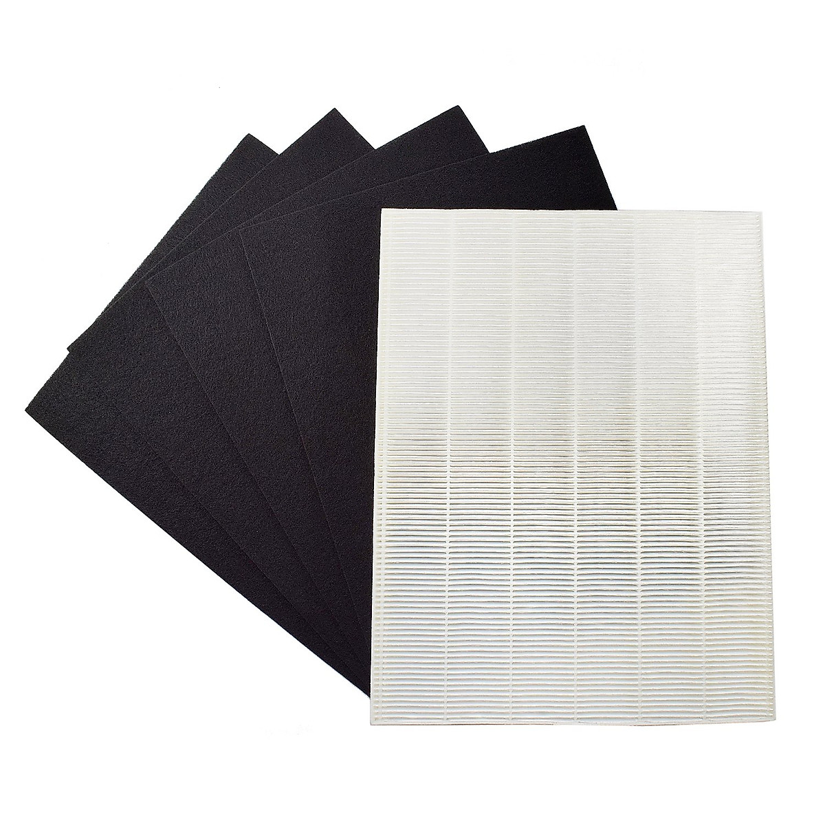 HQRP True HEPA + 4 Carbon Filter Set compatible with Electrolux EL480A EL490A EL491A Oxygen3 PlasmaWave, part EL017 Replacement