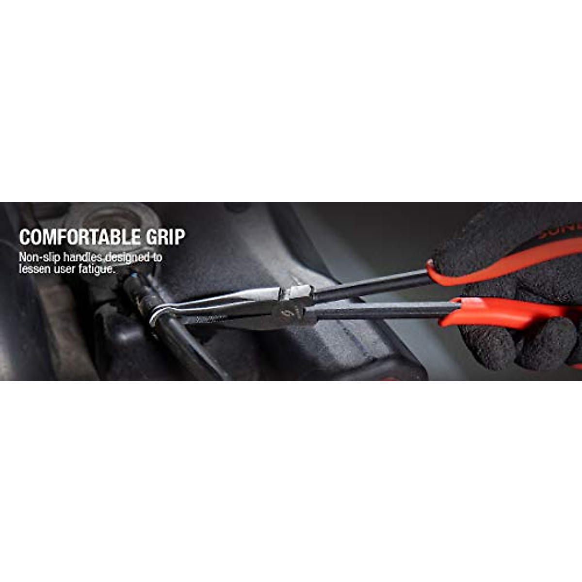 Sunex 3613V 7Pc Long Reach Pliers Set,Red