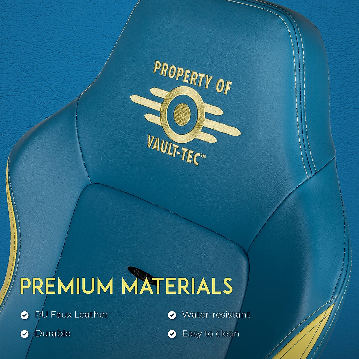 noblechairs Hero Gaming Chair/Office Chair with Lumbar Support, PU Faux Leather, Fallout Vault-Tec Edition