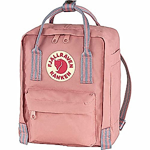 Fjallraven Women's Kanken Mini Backpack, Pink/Long Stripes, One Size