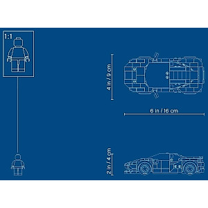LEGO Speed Champions 76895 Ferrari F8 Tributo Toy Cars for Kids, Building Kit Featuring Minifigure (275 Pieces)