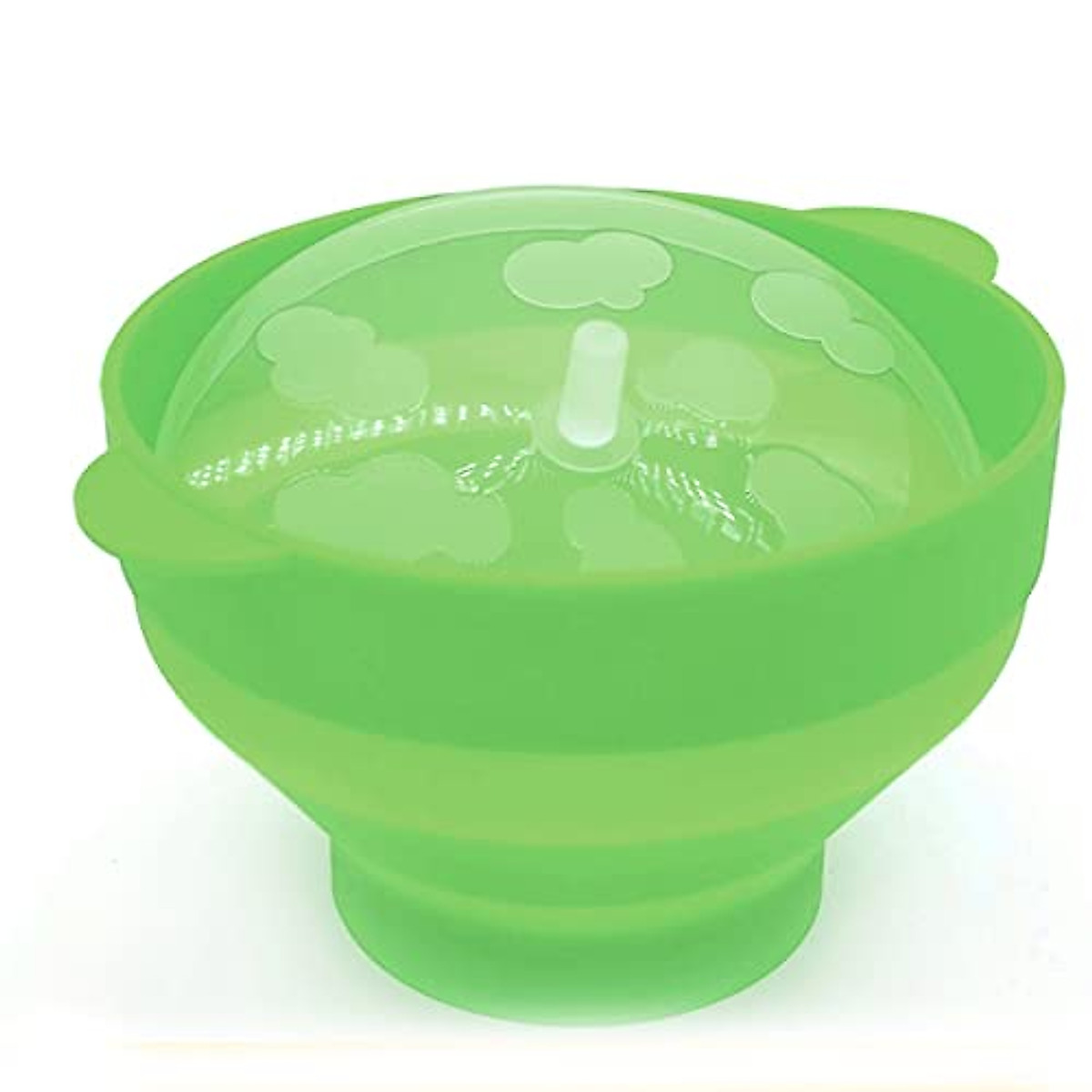 Microwave Silicone Popcorn Popper,Microwave Popcorn Popper, Collapsible Silicone Popcorn Maker Bowl with Handle Lid, High Temperature Resistant, Air Popcorn Maker, for Oven, Microwave Oven, micro