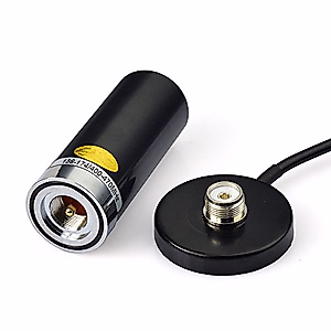 Eightwood Dual Band VHF UHF Ham Mobile Radio Antenna PL259 with Magnetic Base Extension Cable 16 feet for Ham Radio Amateur Radio Mobile Transceiver 144/430mhz