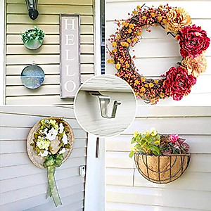 Amuille Vinyl Siding Hooks (10 Pack), Heavy Duty Stainless Steel Low Profile No Hole Hanger