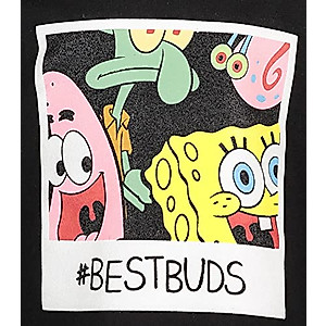 Nickelodeon SpongeBob SquarePants Patrick Squidward Big Boys Pullover Hoodie Black 18-20