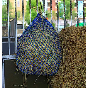 T TEKE Ultra Slow Hay Feeder hay nets, 39" Length with 1"±1/4“ Feeding Holes, Horse Supplies Hay Bags for Horses, Goats, with an Extra spared Cord
