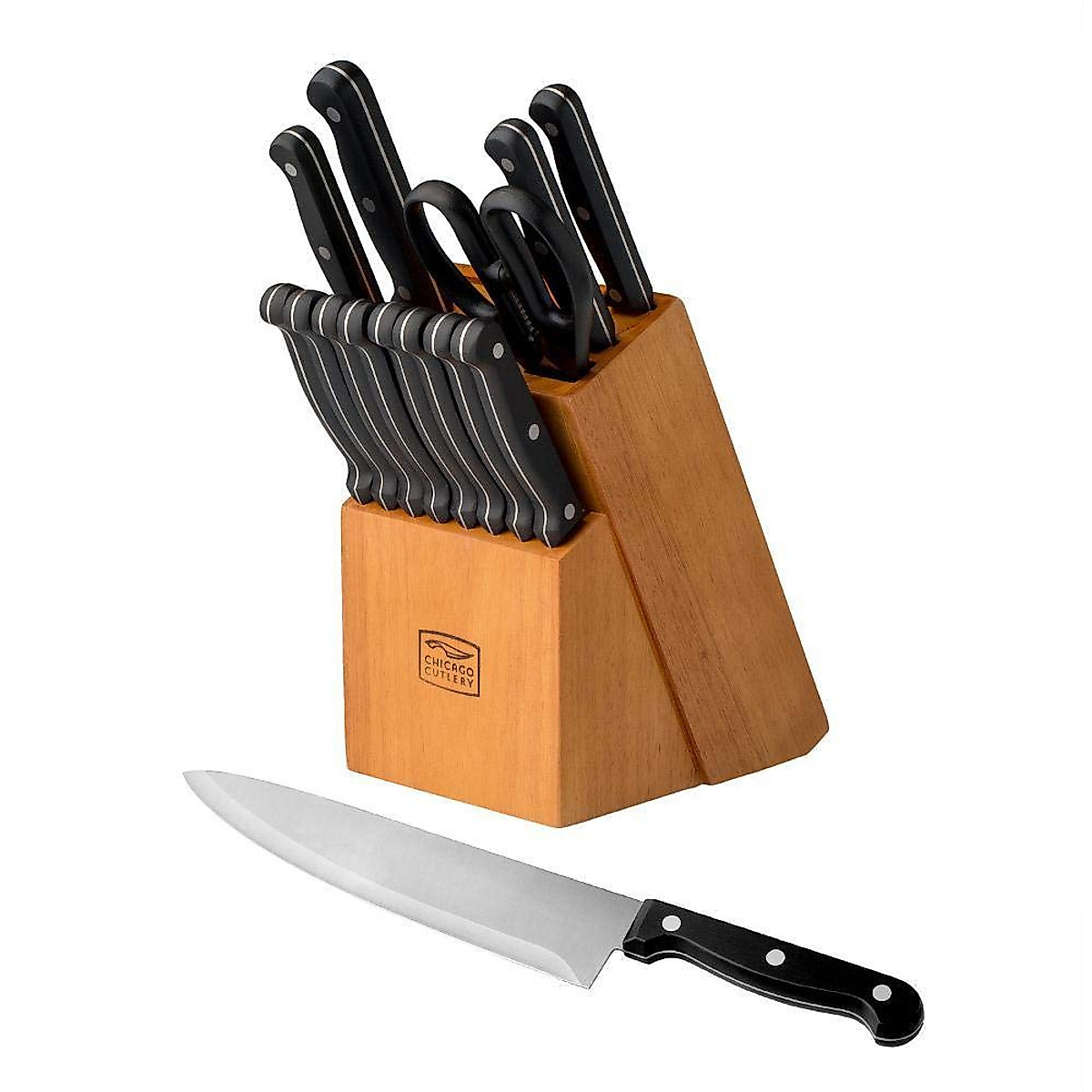Knife Set Blk 17pc