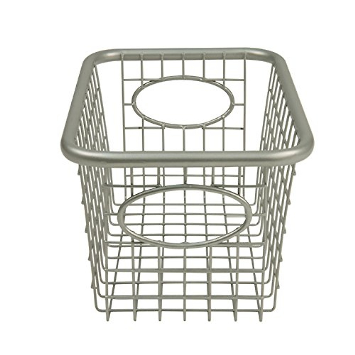 Spectrum Diversified Avery Small Bin for Storage and Organization Basket, 1 Count (Pack of 1), Nickel