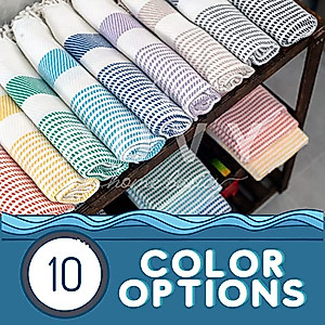 Ruvy Home Basics Turkish Hand Towels for Bathroom Set of 2 | 18"x40", Cotton | Bathroom Hand Towels & Decorative Hand Towels for Bathroom, Kitchen Towels, Dishcloth, Tea, Yoga, Face, Gym - Black