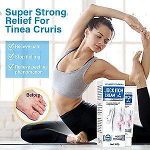 iTecFreely Jock Itch Cream, Powerful & Fast Jock Itch Cream, Jock Itch Care Extra Strength for Men & Women, Tinea Corporis, Itch Cream- 60g