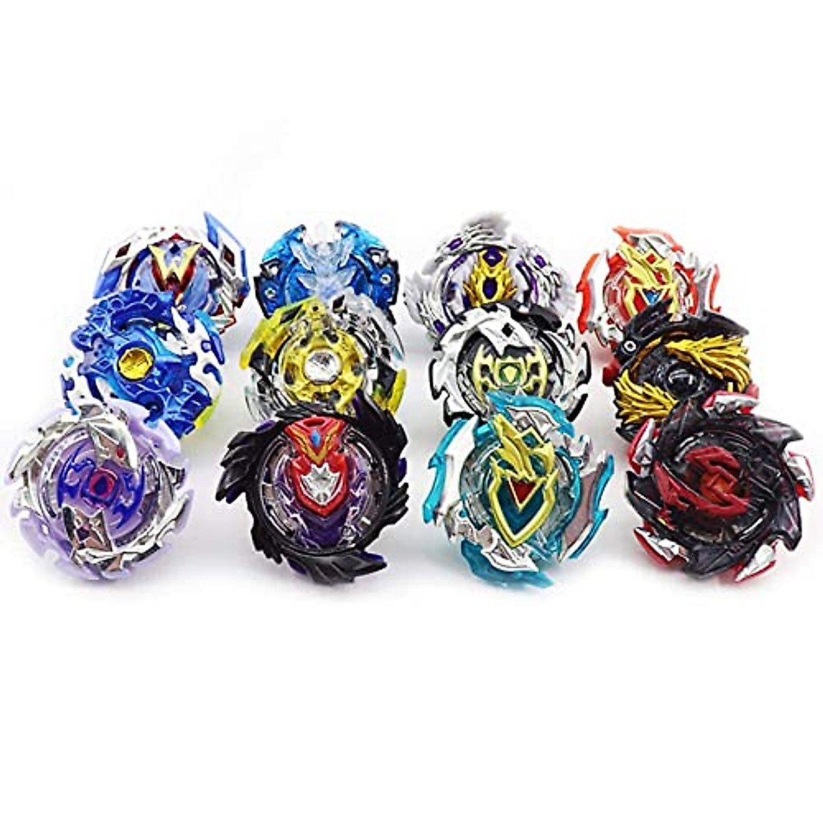 PWTAO Bey Battling Top Burst Launcher Grip Toy Blade Set Game Storage Box 12 Top Burst Gyros 3 Launchers Great Birthday Gift for Boys Children Kids