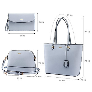 Handbags for Women Shoulder Bags Tote Satchel Hobo 3pcs Purse Set