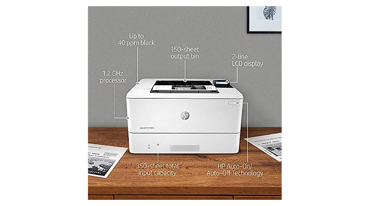 HP LaserJet Pro M404n Monochrome Printer with Ethernet | Fast & Secure