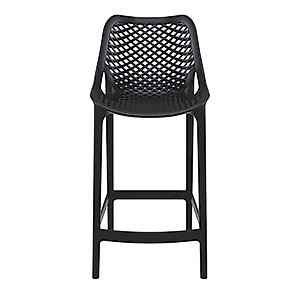 Compamia Air Patio Counter Stool in Black (Set of 2)