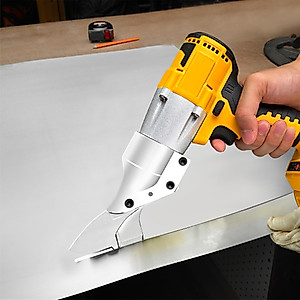 Metal Shears Compatible With Dewalt 20V Max Battery(No Battery) Cordless Metal Shears Swivel Head for Curve/Straight/Round Cutting Over Sheets of Iron, Steel,Carpet, Leather, Cardboard