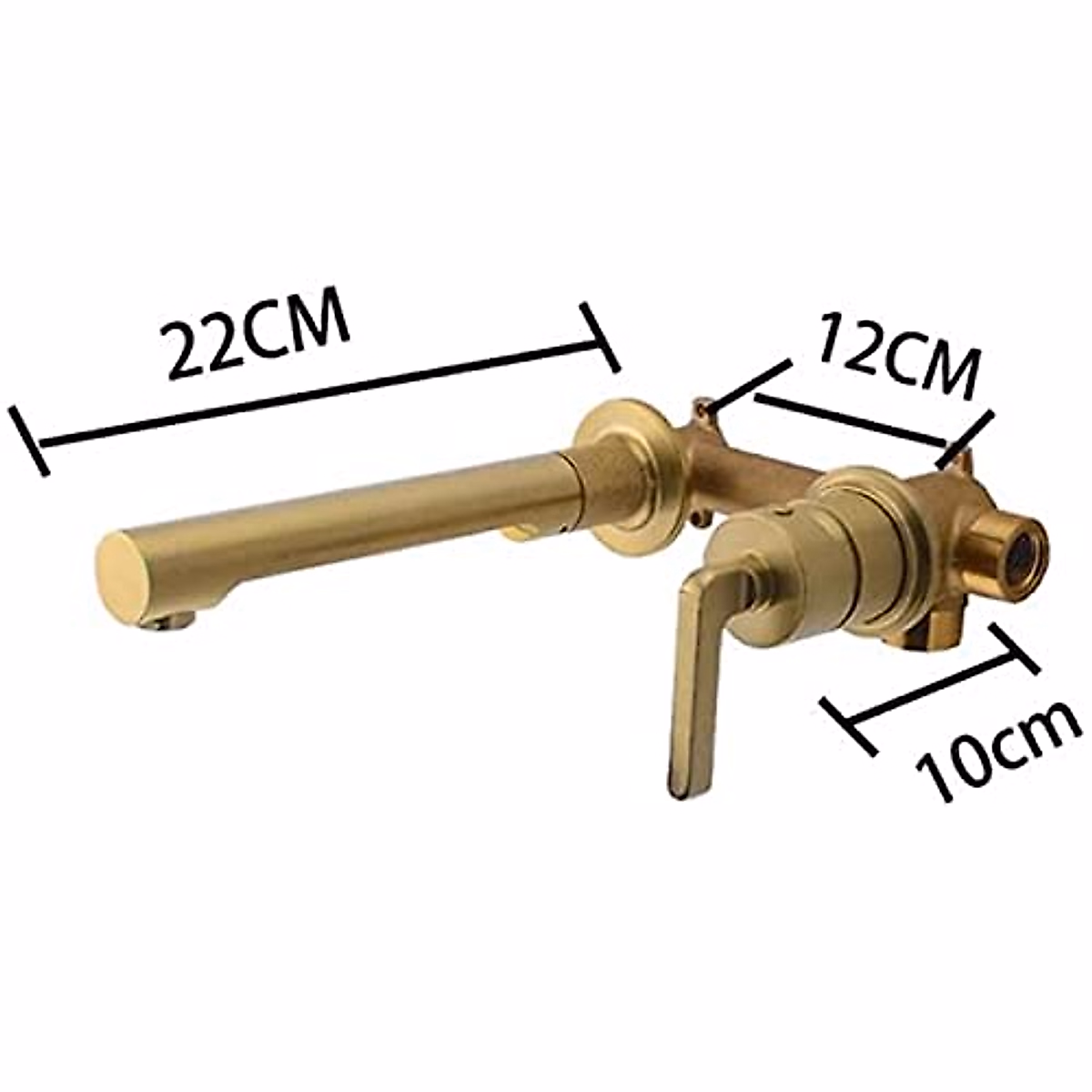 ZHANGYUEFEIFZ Bathroom Sink Faucet Sink Faucet Bathroom Vanity Faucet Solid Brass Sink Faucet Hot and Cold Single Handle countertop Toilet Crane Hot and Cold Faucet (Color : Brushed Gold)