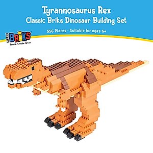 Strictly Briks Compatible with Lego Classic Bricks Dinosaur Building Set, Tyrannosaurus Rex, 556 Pieces, 100% Compatible with All Major Building Brick Brands, for Kids Ages 6+