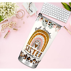 Sisters Gifts from Sister - Meaningful Gift for Sister from Sister - Sister gifts - Gift for Best Friend Women Big Sister Little Sister Birthday Gifts - Stainless Steel Tumbler 20oz Gifts for Sisters