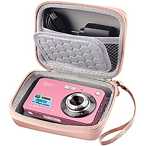 Digital Camera Case Compatible with Yifecial/ for EROOLU/ for VAHOIALD/ for Kaisoon/ for Kodak Pixpro/ for Canon PowerShot ELPH 180 190/ for Sony DSCW800 DSCW830 Kids Cameras for Travel (Box Only)