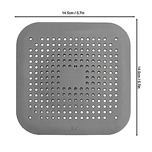 Bathtub Drain Cover,4 Sets Flat Silicone Sink Strainer with Suction Cups Prevents Clogging Flexible Shower Drain Cover for Kitchen Bathroom