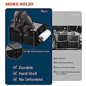 WOMACO Large Grill and Griddle Caddy with Cooler Bag, Outdoor Picnic Caddy with Paper Towel Holder, Camping Utensil Caddy for Outdoor, Camper, Travel, Car, RV (Dark Gray)