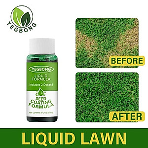 5PC Liquid Green Grass Lawn Spray - Liquid Seeding Grass Lawn Green Spray, Green Grass Lawn Repair Spray, Liquid Grass Seed, Green Dye for Lawn (5PC)