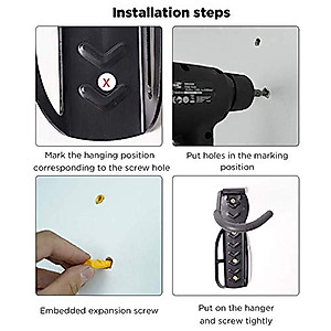 SPEDWHEL Black Wall Mount Hanger for Xiaomi M365 / Pro/Ninebot Es1 Es2 Electric Scooter Material Steel Accessories Max Load 50kg