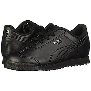 PUMA Roma Basic Kids Sneaker (Toddler/Little Kid/Big Kid) , Black/Black, 6 M US Toddler