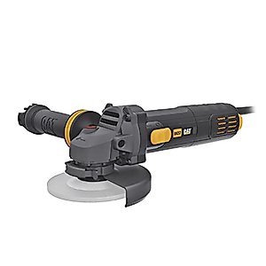 Cat DX37U 7A 4.5” Angle Grinder Tool, Anti-Vibration Metal Grinder, 4 1/2 Angle Grinder with Slim Body Design,Black, Yellow