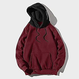 Hooded Sweatshirt, Camo Hoodie Mens Hoodies Printed Sweatshirt Mens Pullover Sweaters Hoodies Fear Of God Black Cotton Hoodie And Pullovers Football Crochet Knit Sweater Pink Wine,S