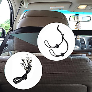 UGSHY 1 PC Car Divider Net Pet Barrier Backseat Mesh, Obstacle Isolation Net Car Safety Mesh, Car Pet Protection Net, Fit for Most Cars (Black)