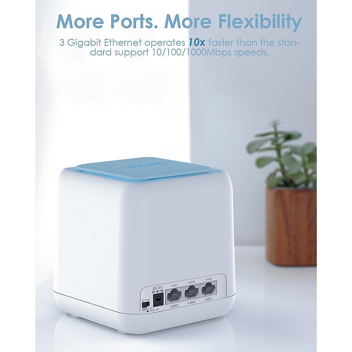 Whole Home WiFi System-WAVLINK AC1200 Dual-Band Mesh WiFi System,Up to 4000 Sq.ft. Coverage,Replaces WiFi Router & Extender, Touchlink, Parental Control, Full Gigabit, Wave 2, MU-MIMO, 3-Pack…