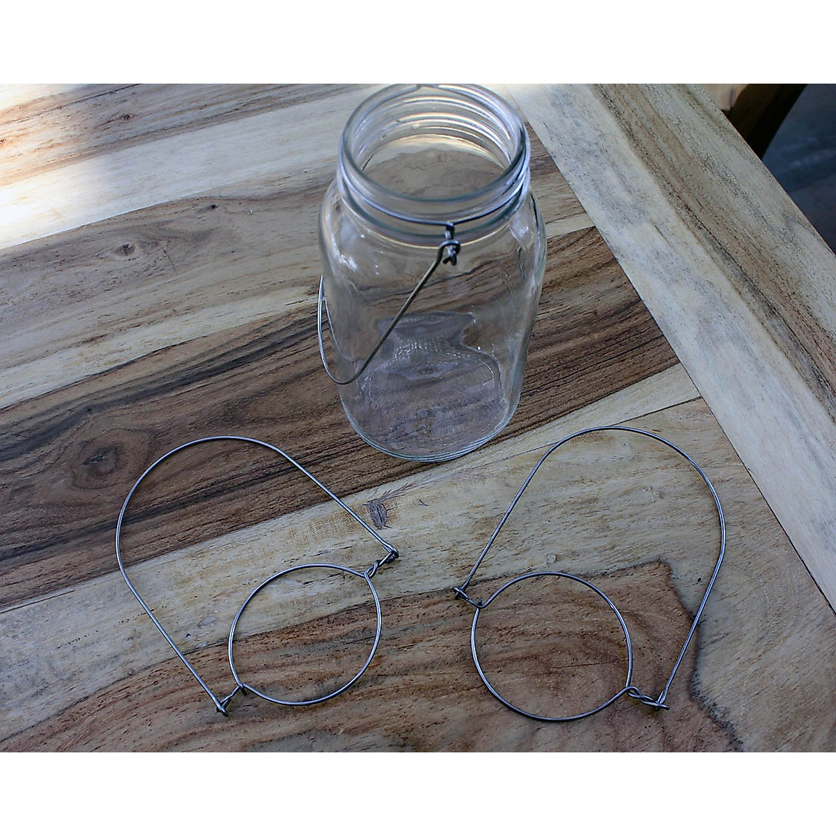 Stainless Steel Wire Handles for Mason, Ball, Canning Jars (6 Pack, Regular Mouth)