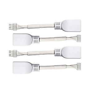 Litcessory RJ45 to 4-Pin Ethernet Cable Adapter for LIFX Z Lightstrips (4 Pack - Two Pairs, White)