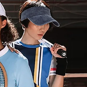 3 Pack Sun Visors for Women Men Cooling Lightweight Sports Sun Hats Adjustable Twill Cotton Run Visor