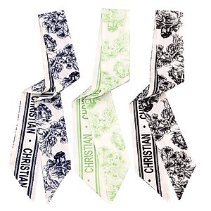 QTMY 3 Pack Purse Scarf for Bags Silk Head Scarf for Hair Handbag Women Scarfs Band Hair Neck Scarves Fashion Gifts,97