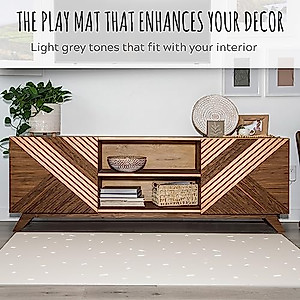 Stylish Baby Play Mat - Soft, Easy to Clean 5.6 x 4 ft. Floor Mat Creates A Safe Play Area for Your Baby Boy or Girl - The Perfect Modern Foam Playmat Fits Nicely with Your Kids Playroom Or Home Decor