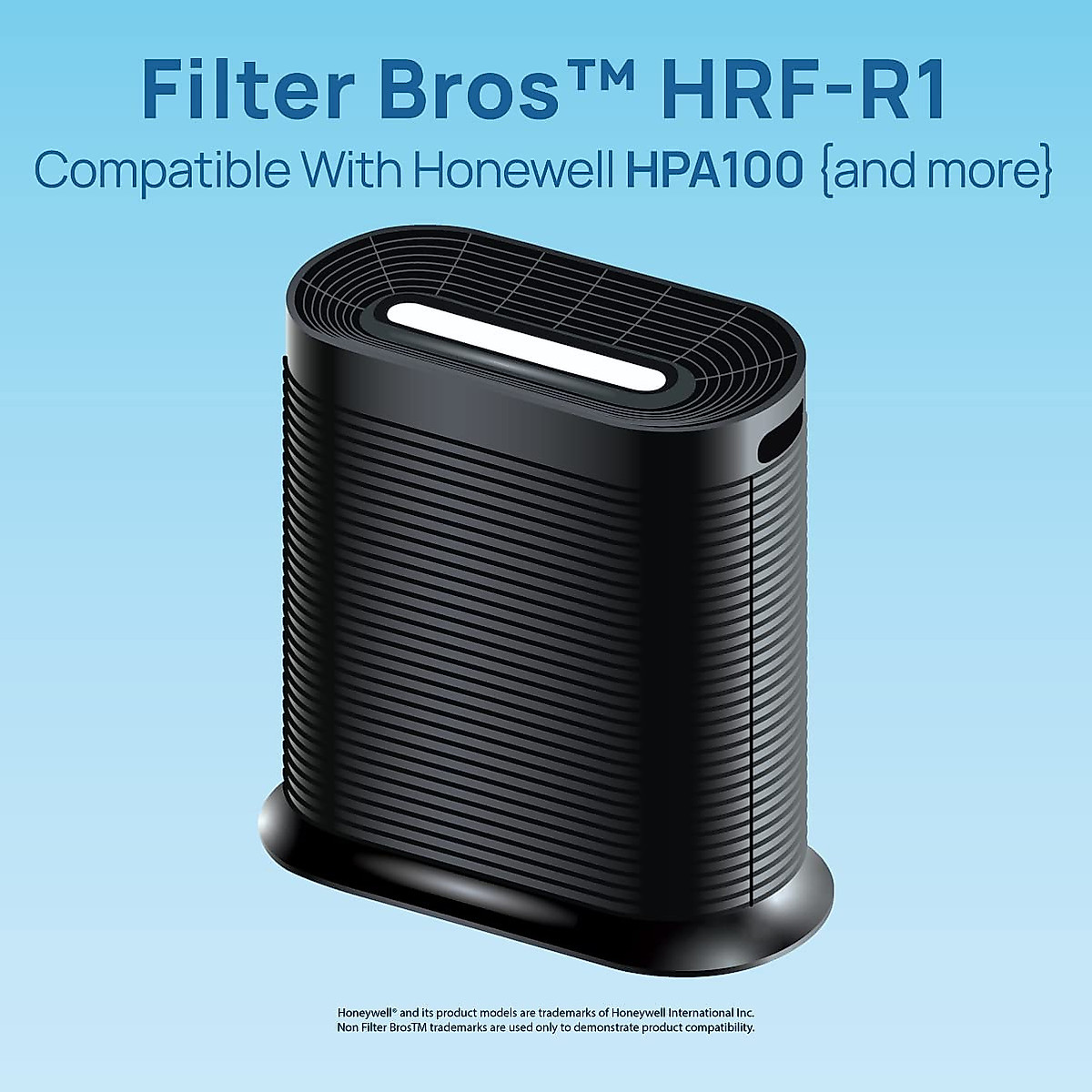 Filter Bros HRF-R1 HEPA Replacement Filter R 1 Pack Fits Honeywell HPA100 Series