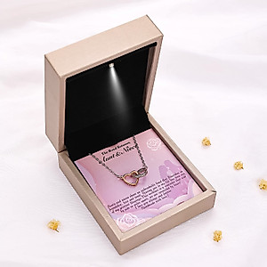 Alittlecare Niece Gifts from Auntie - Aunt Gifts from Niece - Aunt Niece Necklace for Birthday Christmas Graduation Wedding With Nice Message Card and Box