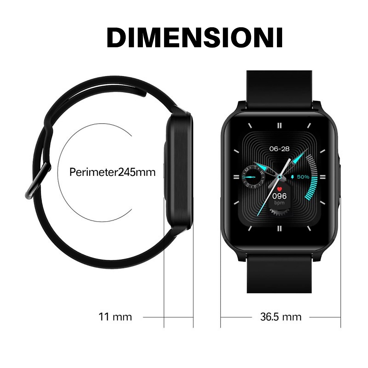 Lenovo S2pro Smart Watch Fitness Tracker with Heart Rate Monitor, Blood Oxygen Tracking, 22 Sport Modes, 1.69 Inch Touch Screen Smartwatch Fitness Watch for Women Men Compatible with Android iOS