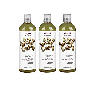 Now Solutions Castor Oil, 100% Pure, 16 Fl Oz (3 Count)