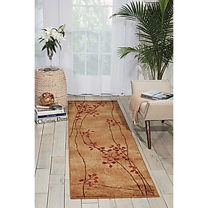 Nourison Somerset Rustic Latte 5'6" x ROUND Area-Rug, Easy-Cleaning, Non Shedding, Bed Room, Living Room, Dining Room, Kitchen (6 Round)