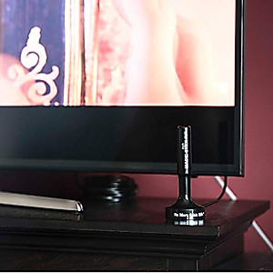 Magic Stick TV MS-50A Model - Antenna TV Digital HD Indoor - Amplified HD Digital TV Antenna for Digital TV Indoor - HDTV Antenna 1080P HD Channels, 16.5ft Coaxial Cable - Black