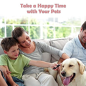 Slicker Brush, PETPAWJOY Dog Brush Gently Cleaning Pin Brush for Shedding Dog Hair Brush for Small Dogs Puppy Yorkie Poodle Rabbits Cats-Pink