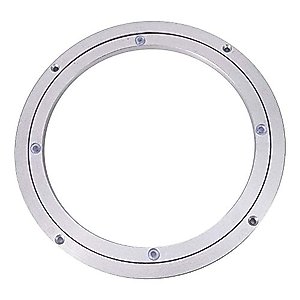 Heavy Duty Aluminium Alloy Turntable Bearing Furniture Rotating Bearing Turntable Round Dining Table Smooth Swivel Plate (Size:10Inch)