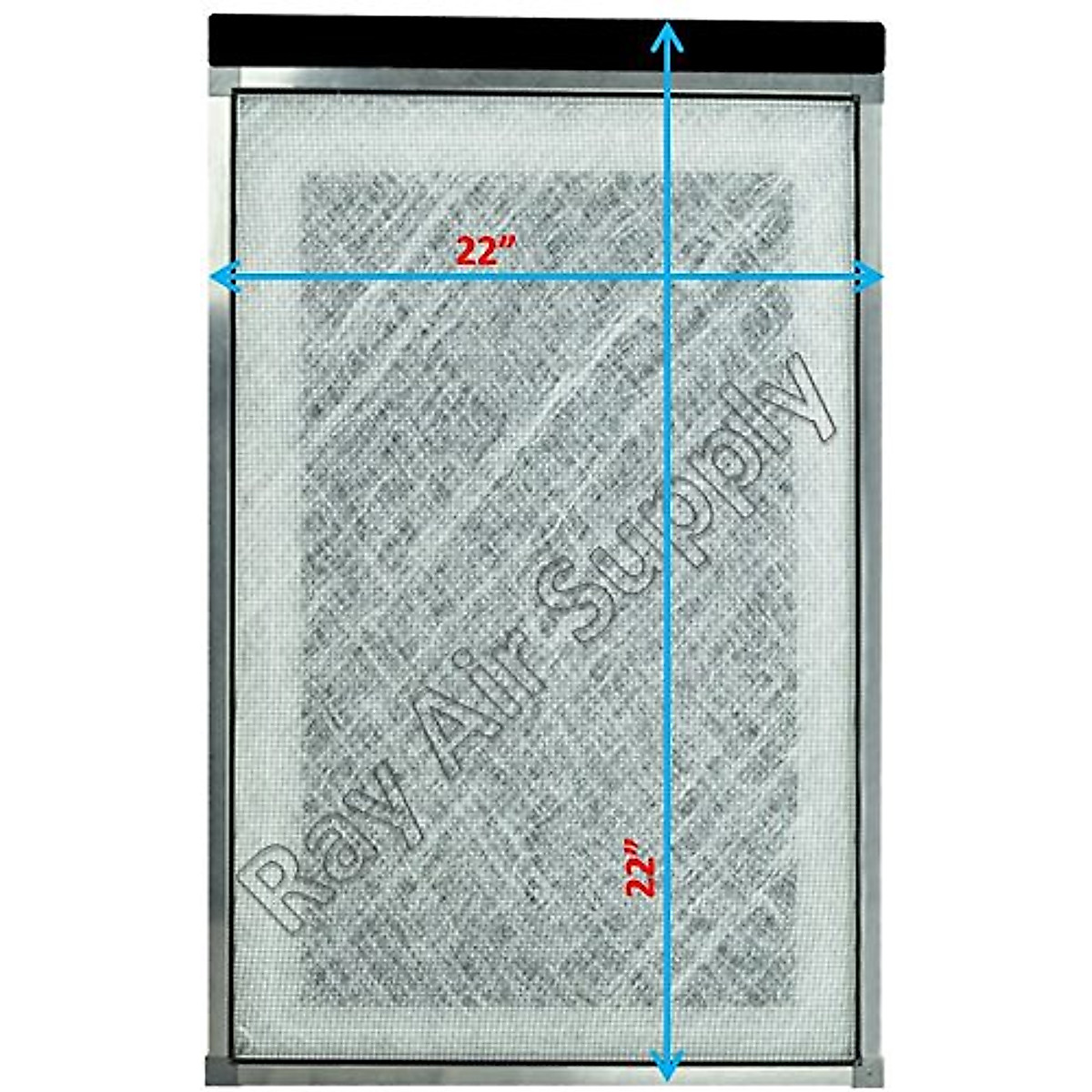 RAYAIR SUPPLY 22x22 Dynamic Air Cleaner Replacement Filter Pads 22 x 22 Refills (3 Pack) White