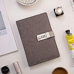 CAGIE Lock Journal Combination Locking Diary Vintage Lock Planner Agenda Personal Diary