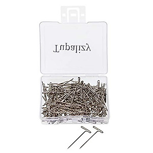 Tupalizy 120PCS 1 Inch Nickel Plated Steel T-Pins