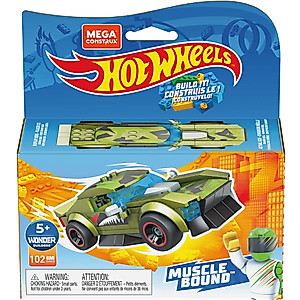 Mega Construx Hot Wheels Muscle Bound Construction Set, Building Toys for Kids 5 Years and Up