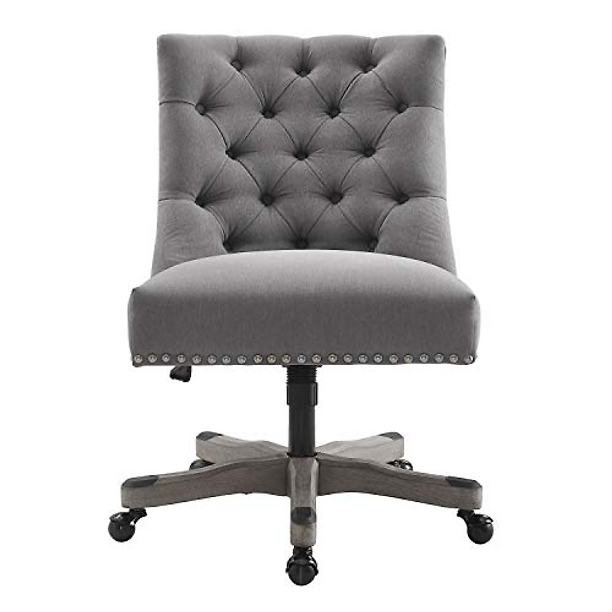 Linon Home Décor Honor Light Gray Office Chair, Grey